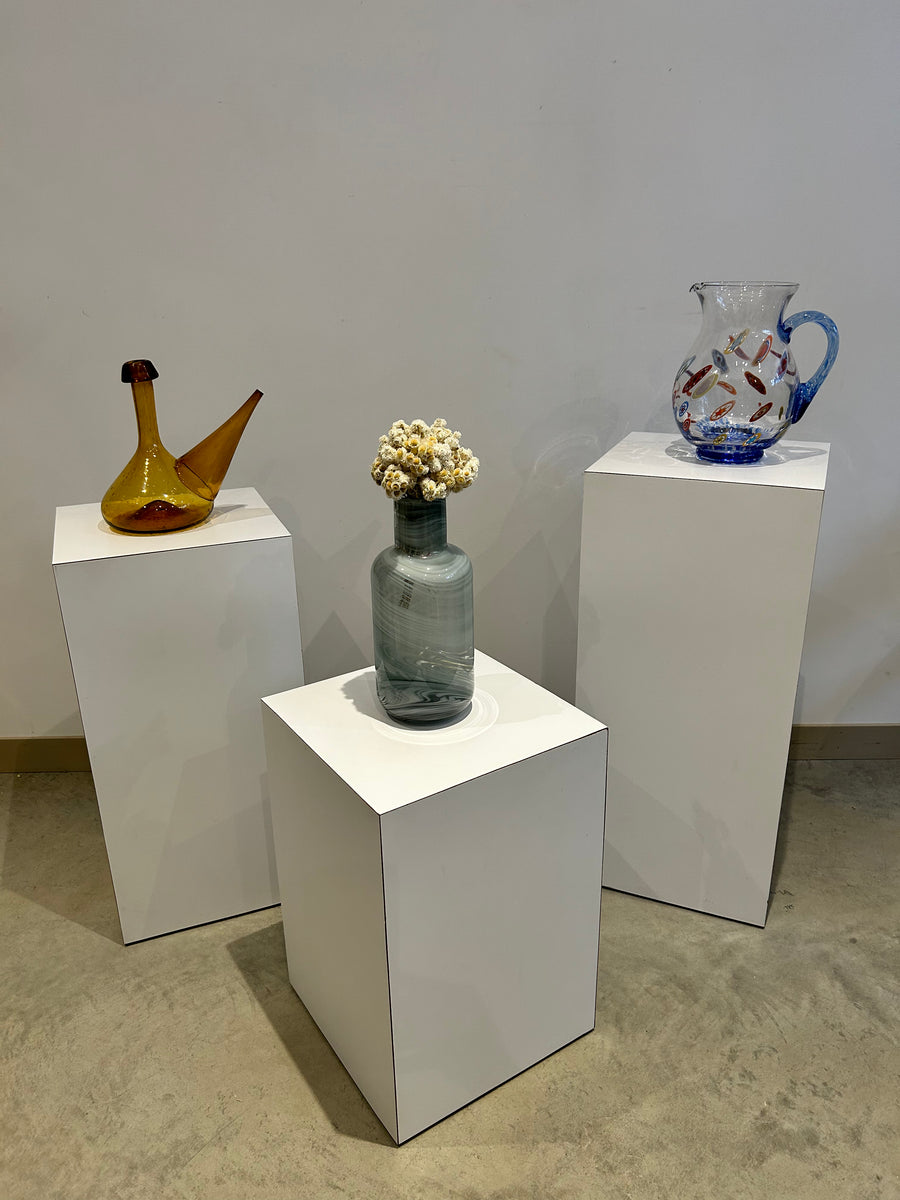 Trio de podiums blancs en mélamine et bois – Turquoise's Treasures